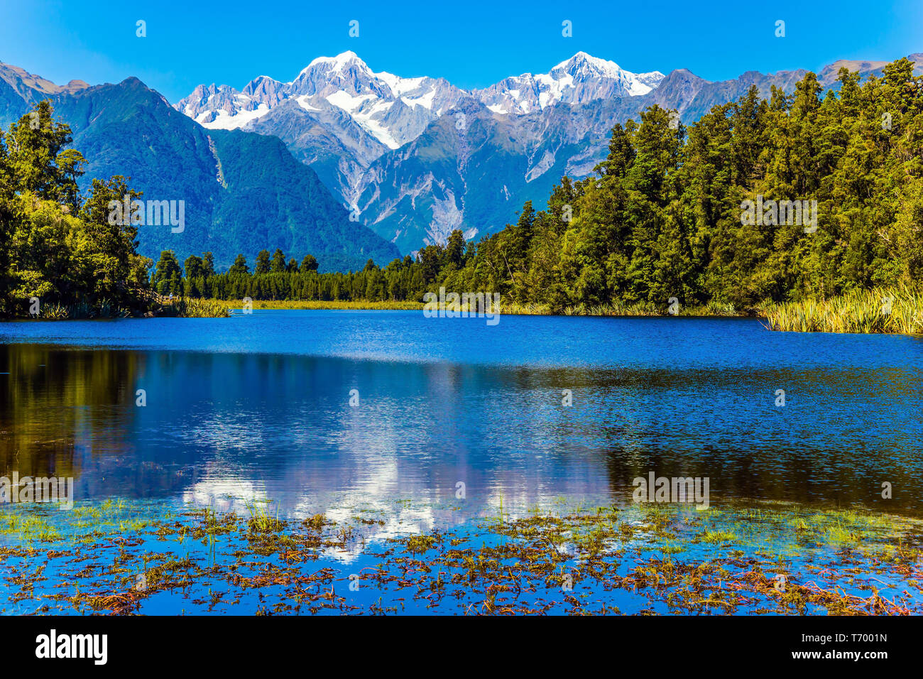 The Lake Matheson Stock Photo - Alamy