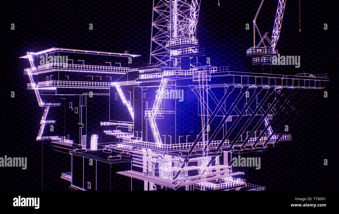 Oil and Gas Platform Stock Photo - Alamy