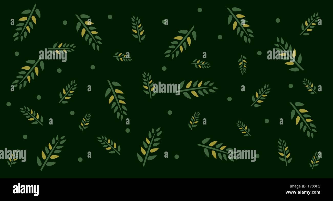 Tropical green leaf pattern background. Poster/Template Stock Vector ...