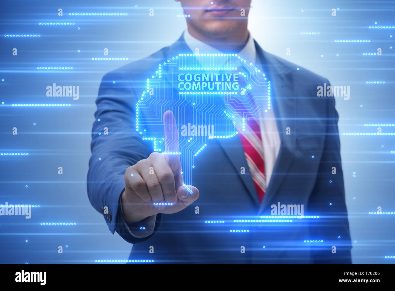Cognitive computing concept as modern technology Stock Photo - Alamy