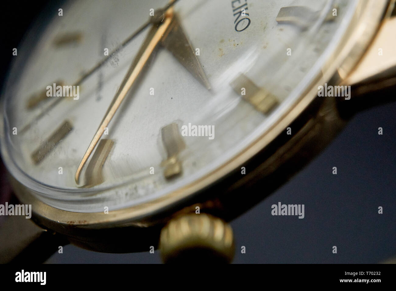 detailed images of the first model of a king seiko Stock Photo - Alamy