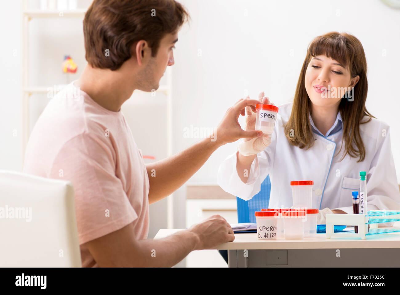 Male sperm donor visiting clinic Stock Photo - Alamy
