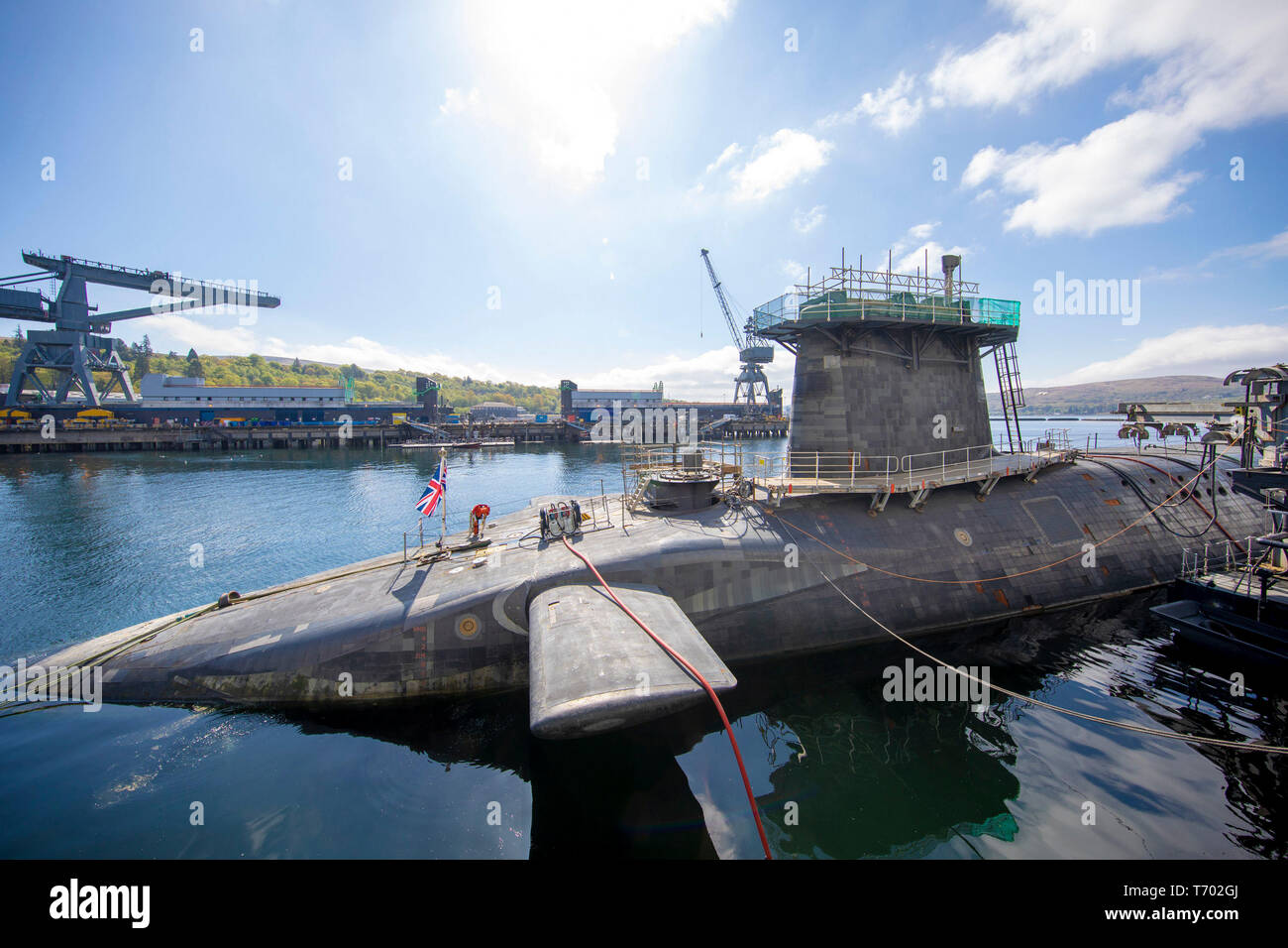 HMS Vigilant at HM Naval Base Clyde, Faslane, which carries the UK's ...