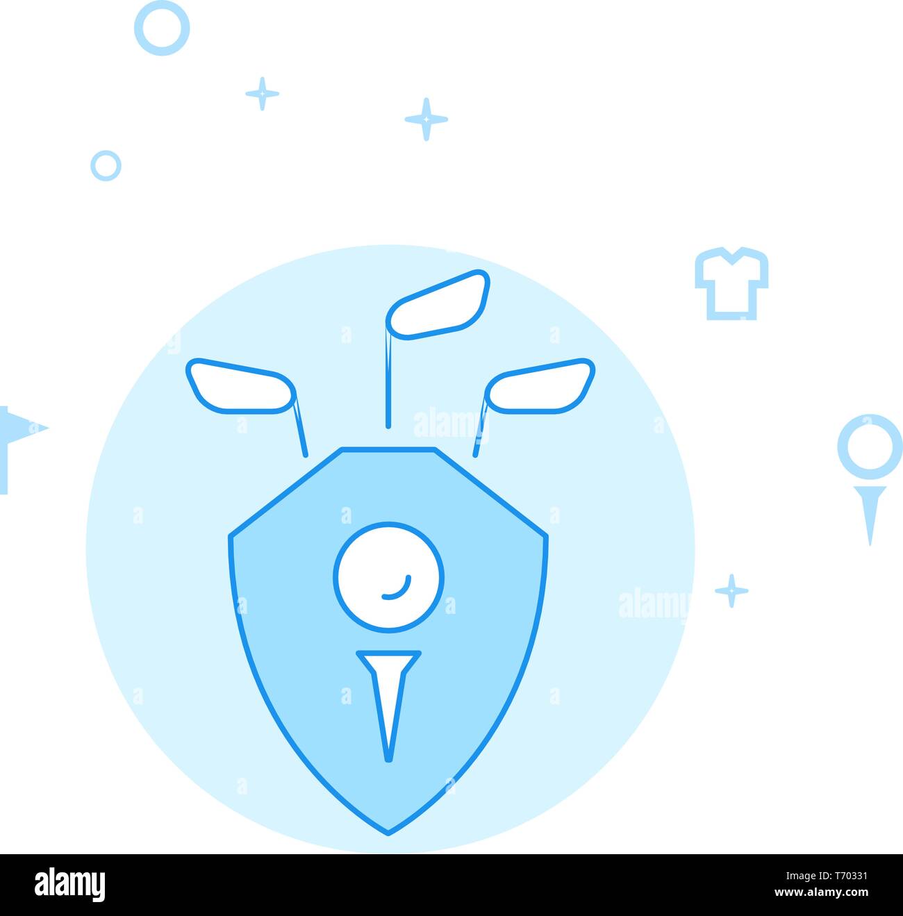 Golf logo club shield hi-res stock photography and images - Alamy