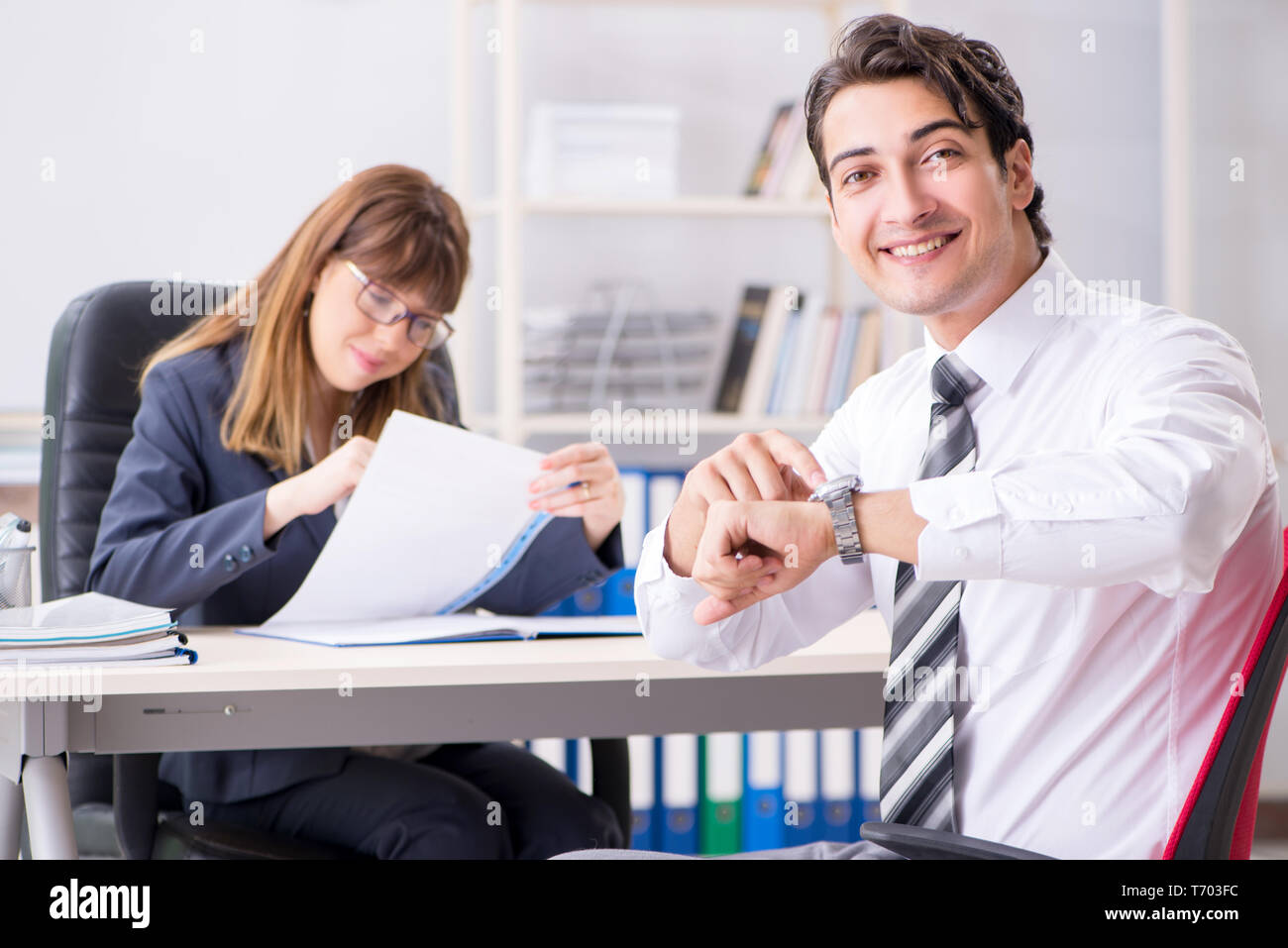 Salary negotiation woman hi-res stock photography and images - Alamy