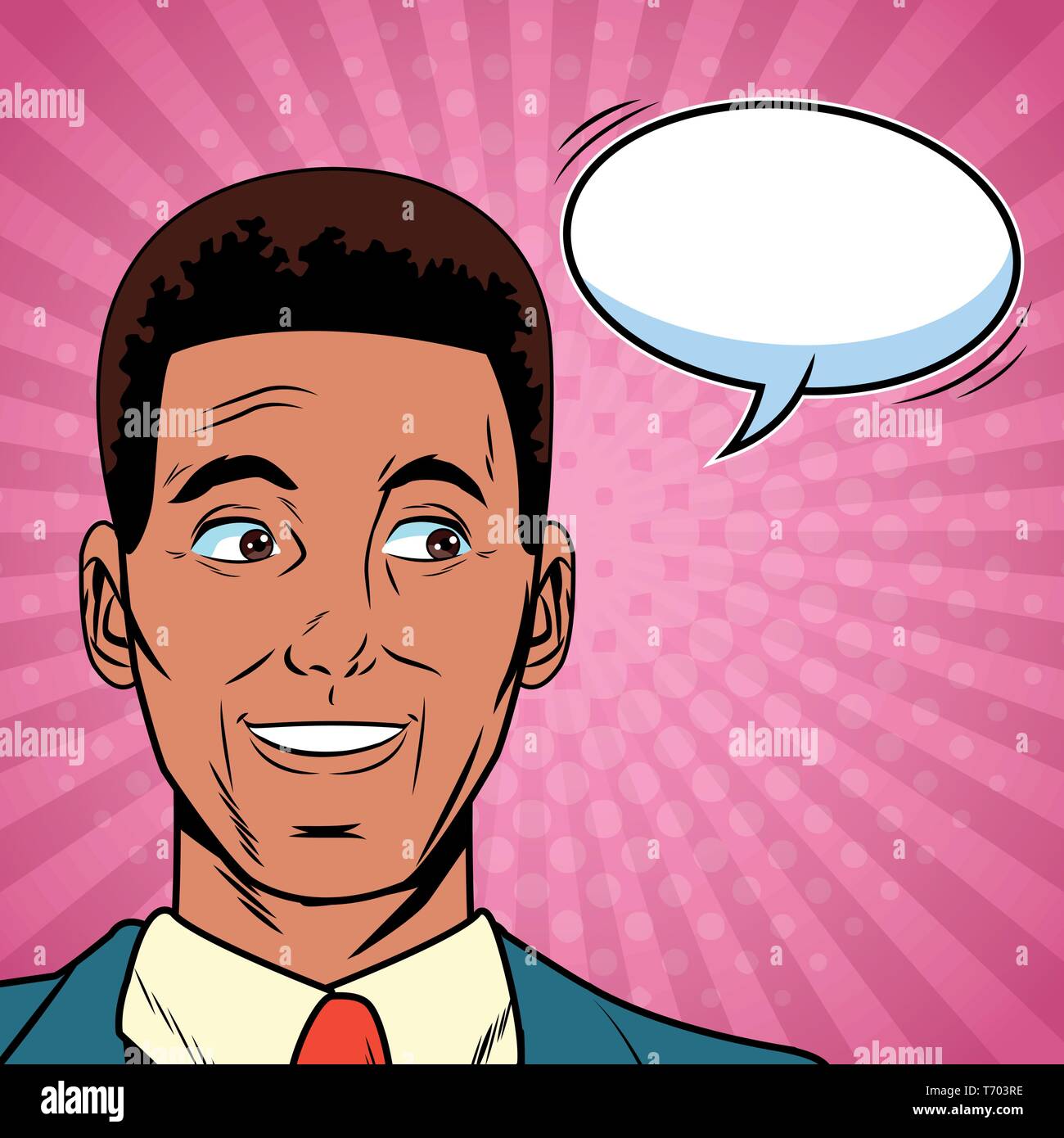 Businessman talking pop art cartoon Stock Vector Image & Art - Alamy