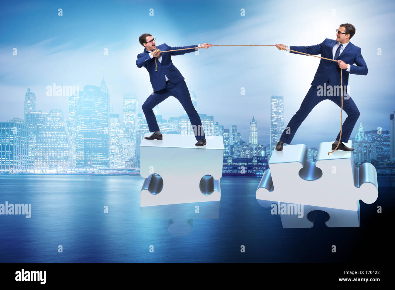 Business concept of teamwork and competition Stock Photo - Alamy