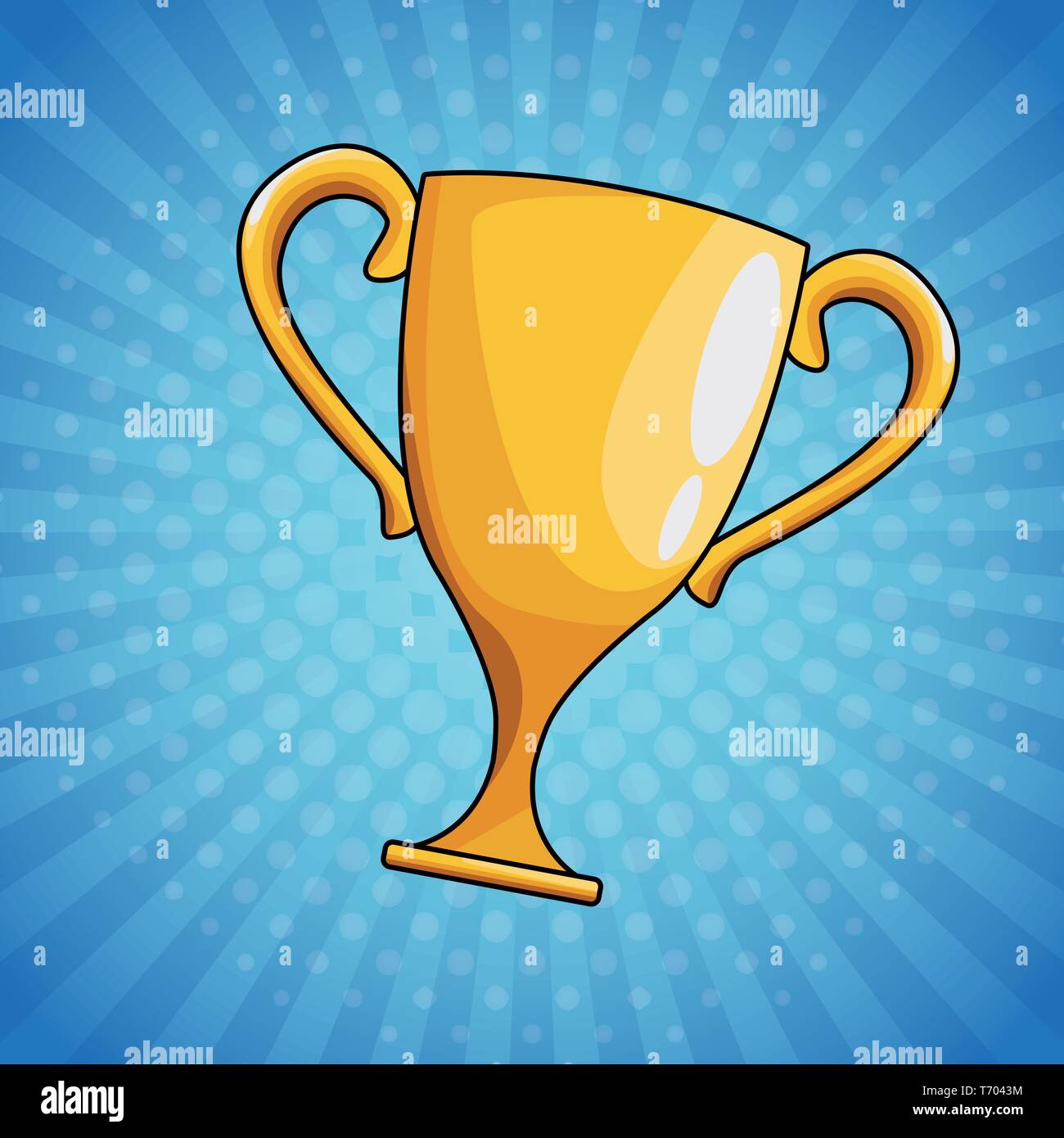 Pop art trophy cup cartoon Stock Vector Image & Art - Alamy