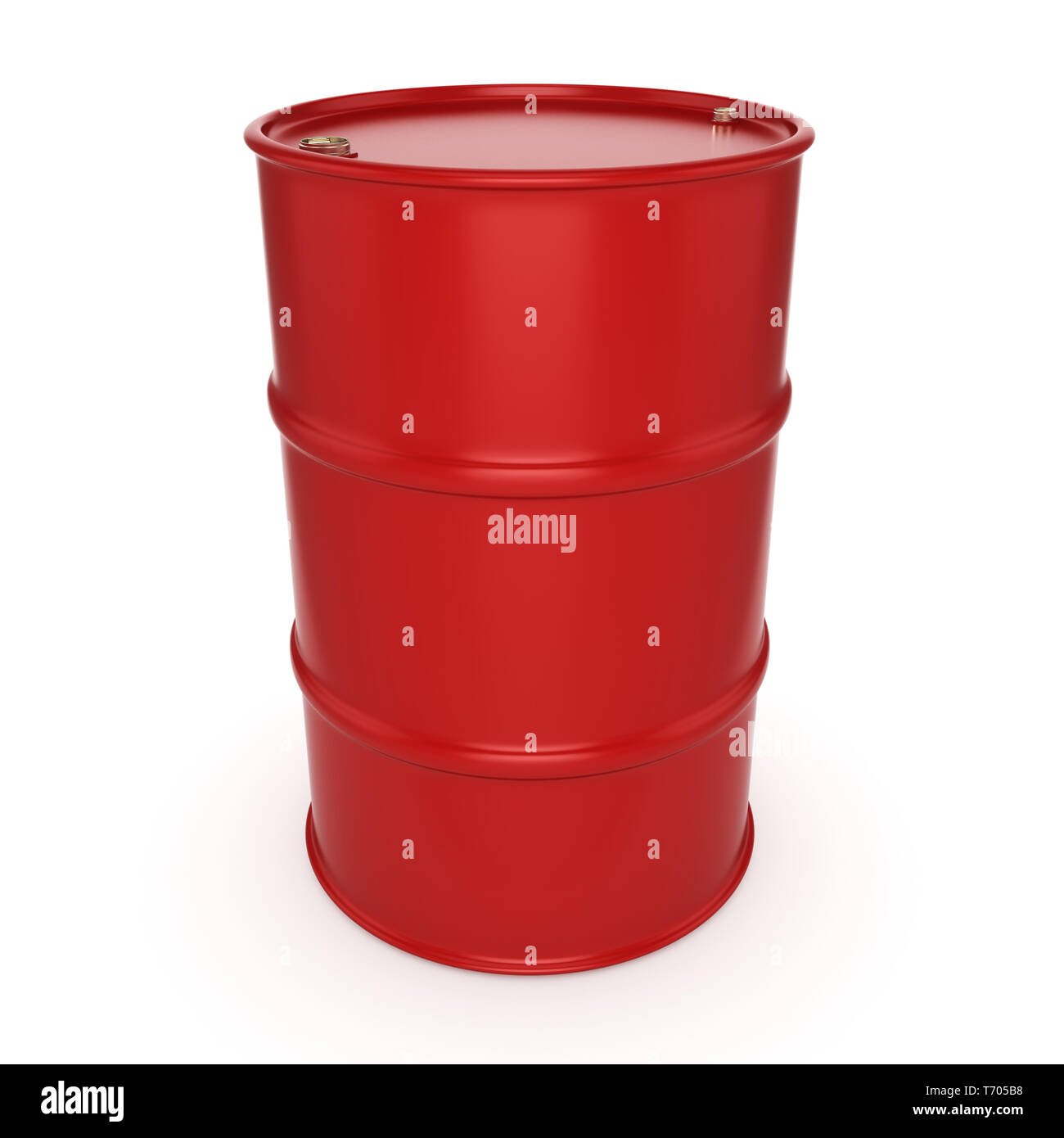 3D rendering red barrel Stock Photo - Alamy