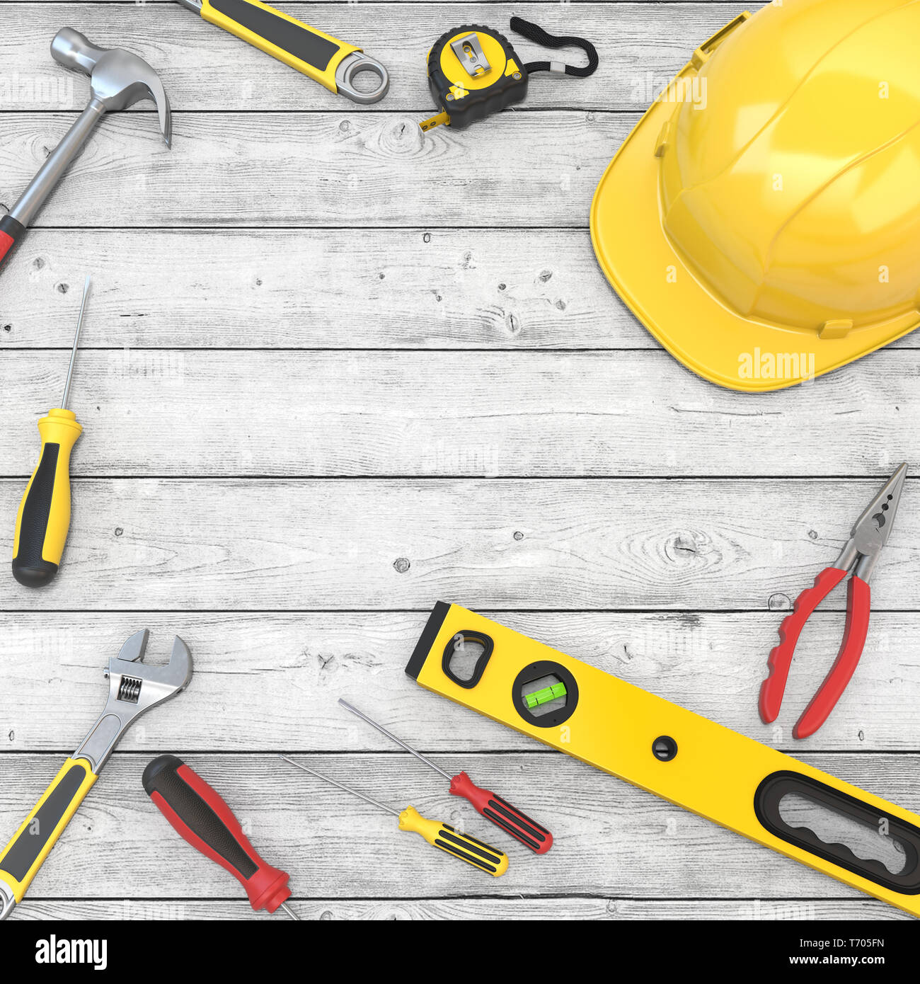 3D rendering hand tool Stock Photo - Alamy