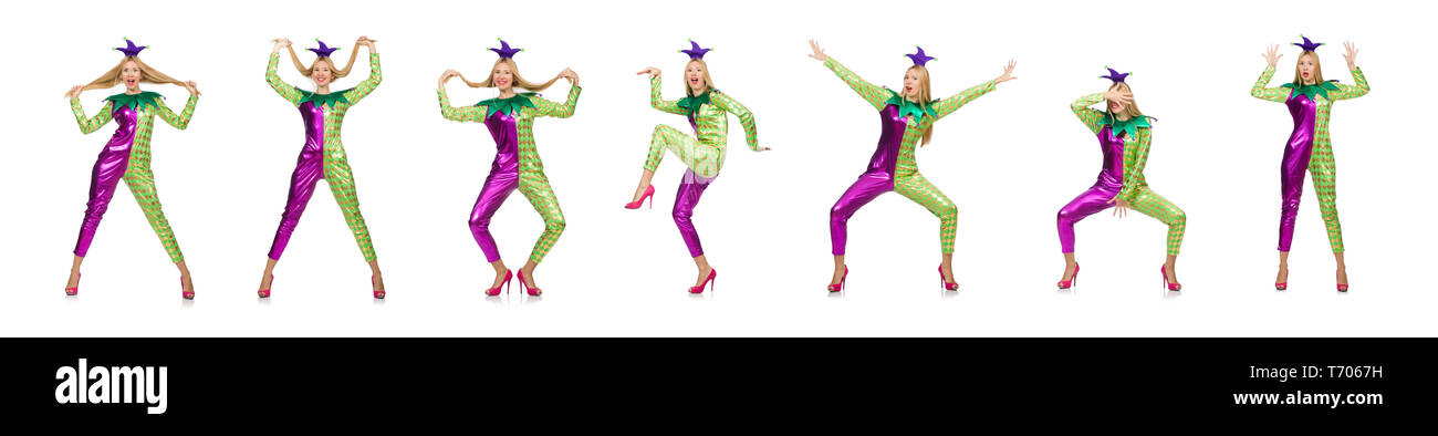 Circus clown wearing hat Cut Out Stock Images & Pictures - Alamy