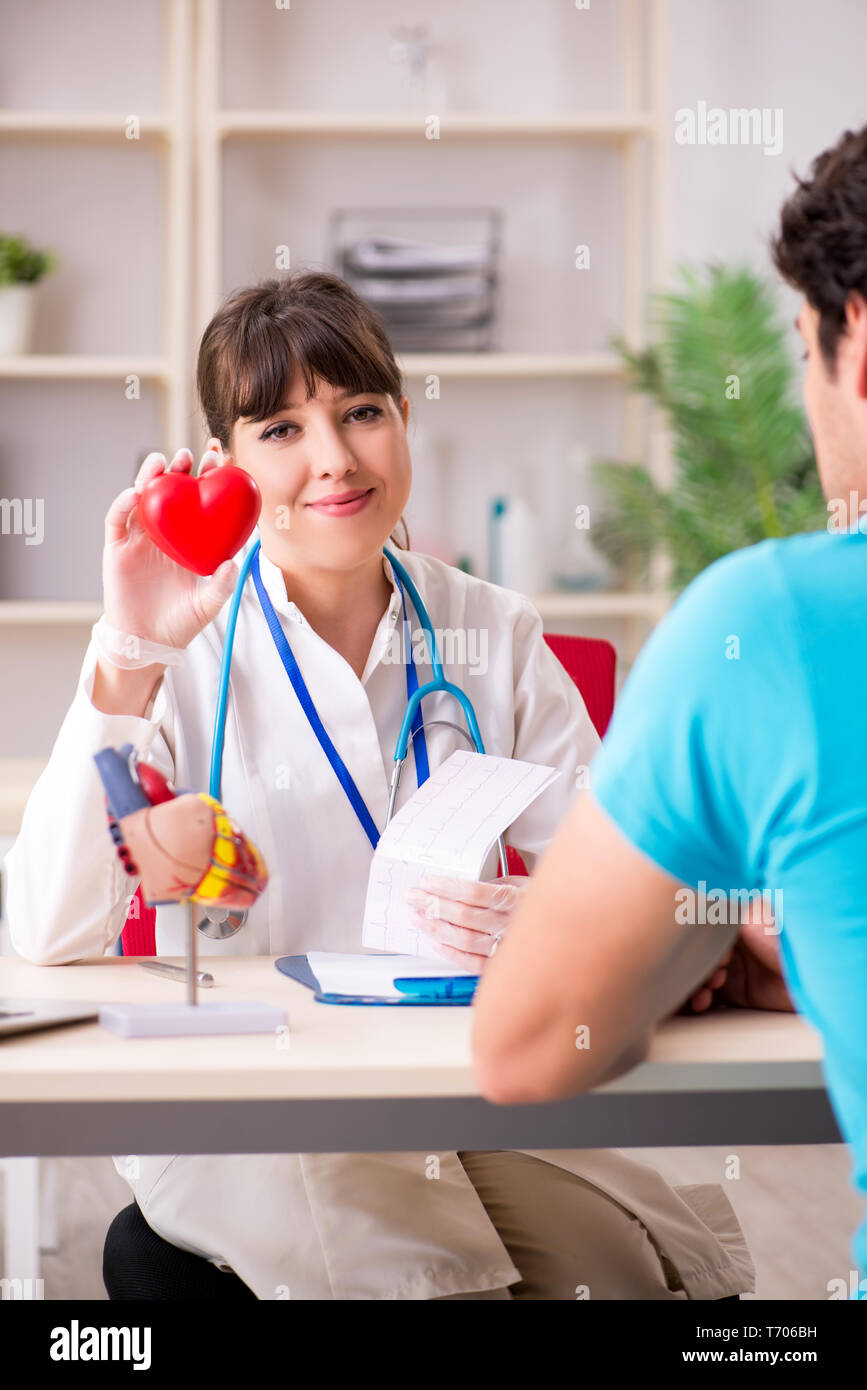 Young patient visiting doctor cardiologist Stock Photo - Alamy