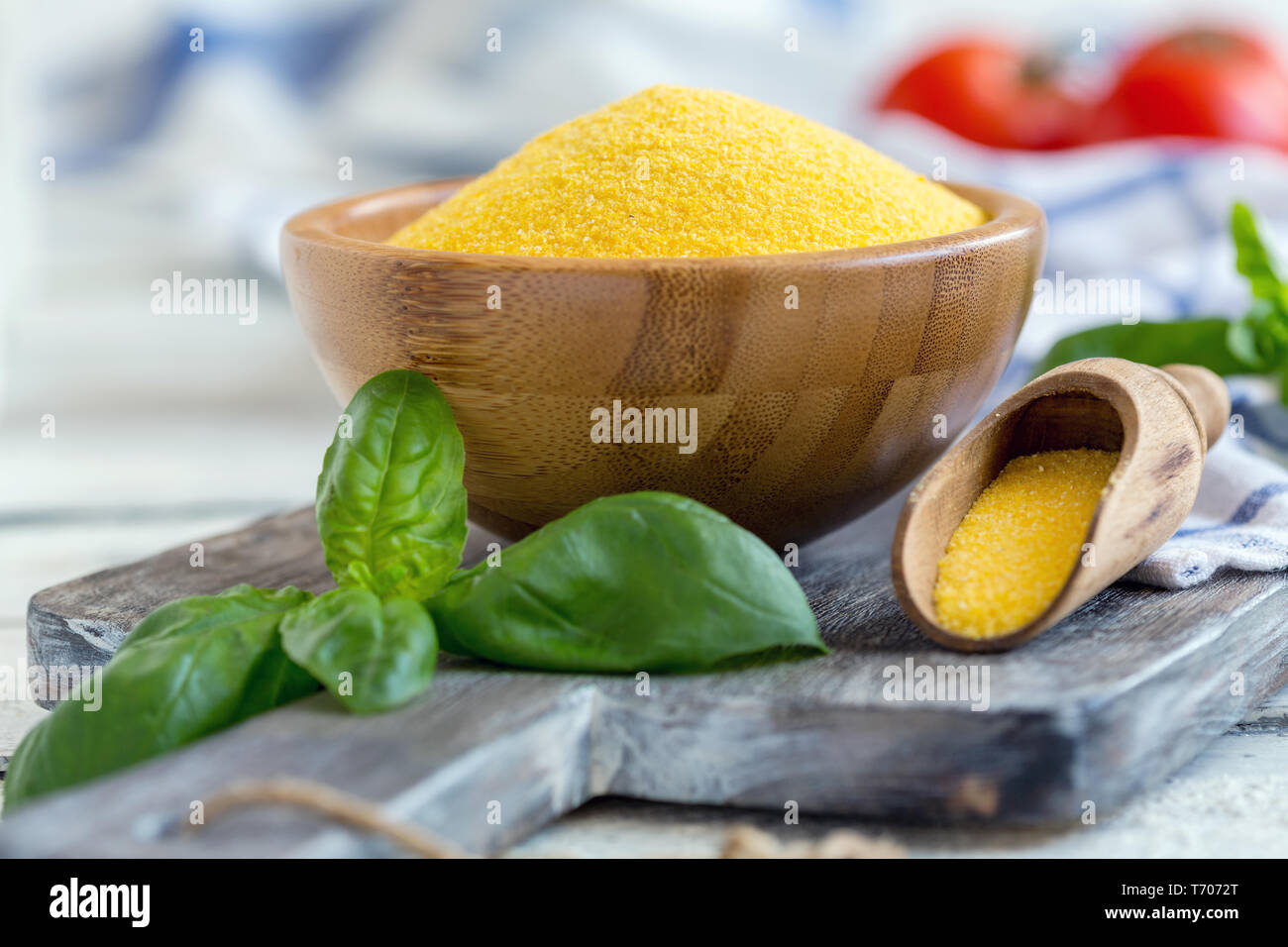 Food raw polenta in hi-res stock photography and images - Alamy