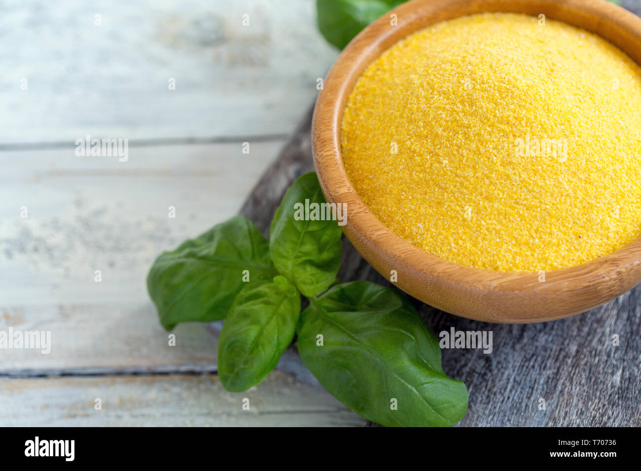 Raw polenta hi-res stock photography and images - Alamy