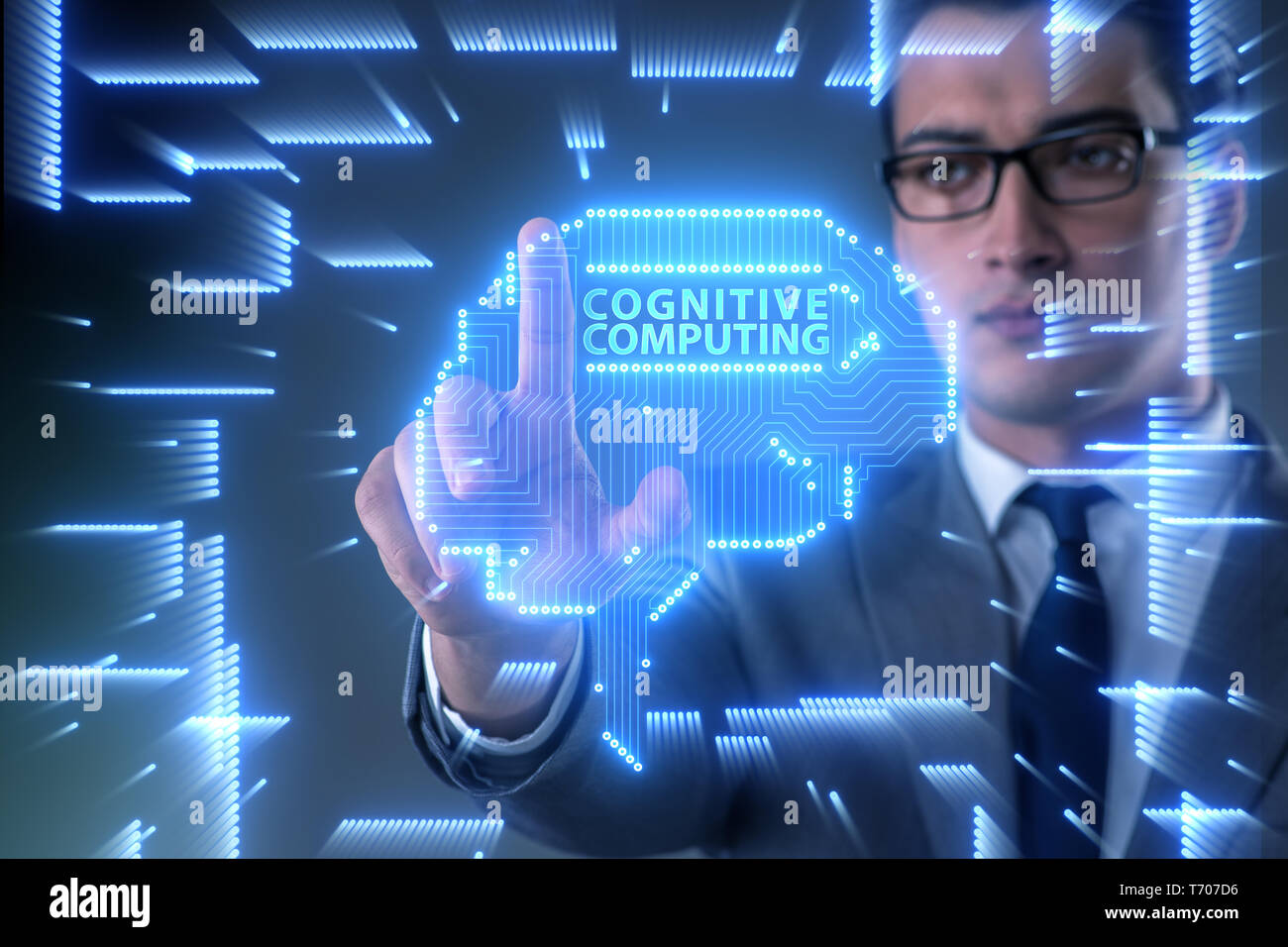 The cognitive computing concept as modern technology Stock Photo - Alamy