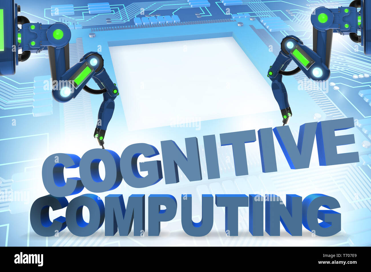 The cognitive computing concept - 3d rendering Stock Photo - Alamy