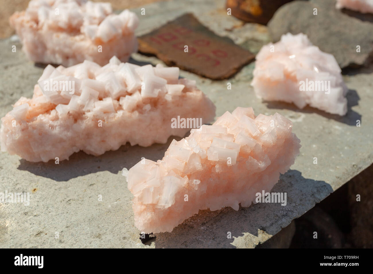 salt mineral crystal in Namibia Stock Photo - Alamy