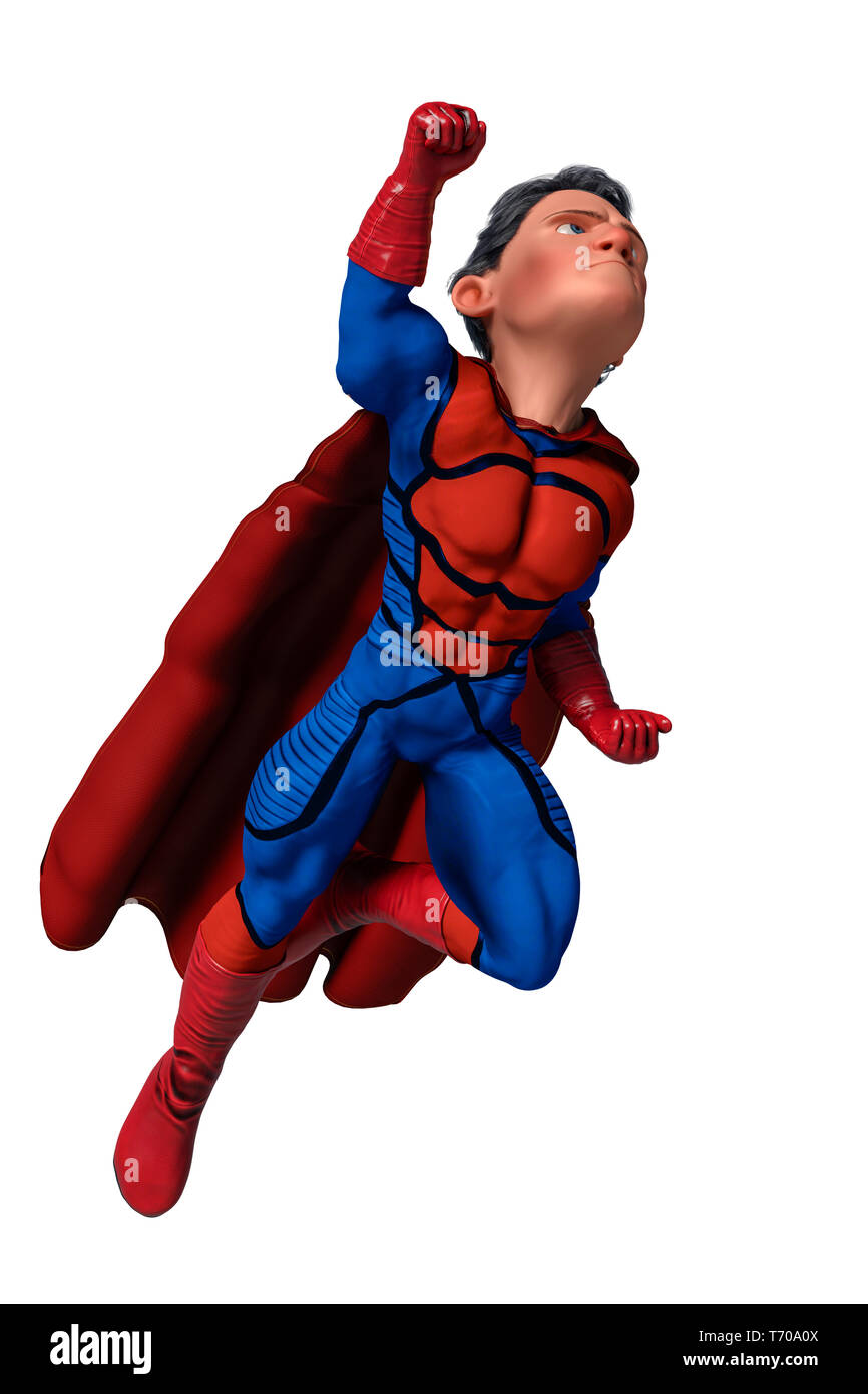 Funny Cartoon Superhero