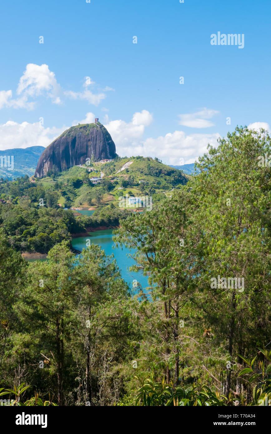 Penol stone panoramic view from the forest Stock Photo - Alamy