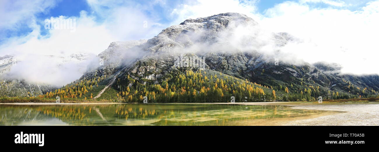 Dobbiaco toblach the landro lake durrensee hi-res stock photography and ...