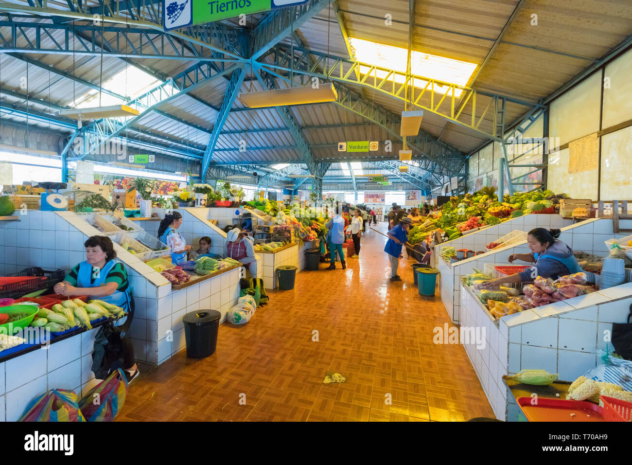 covered market of Otavalo Ecuador Stock Photo - Alamy