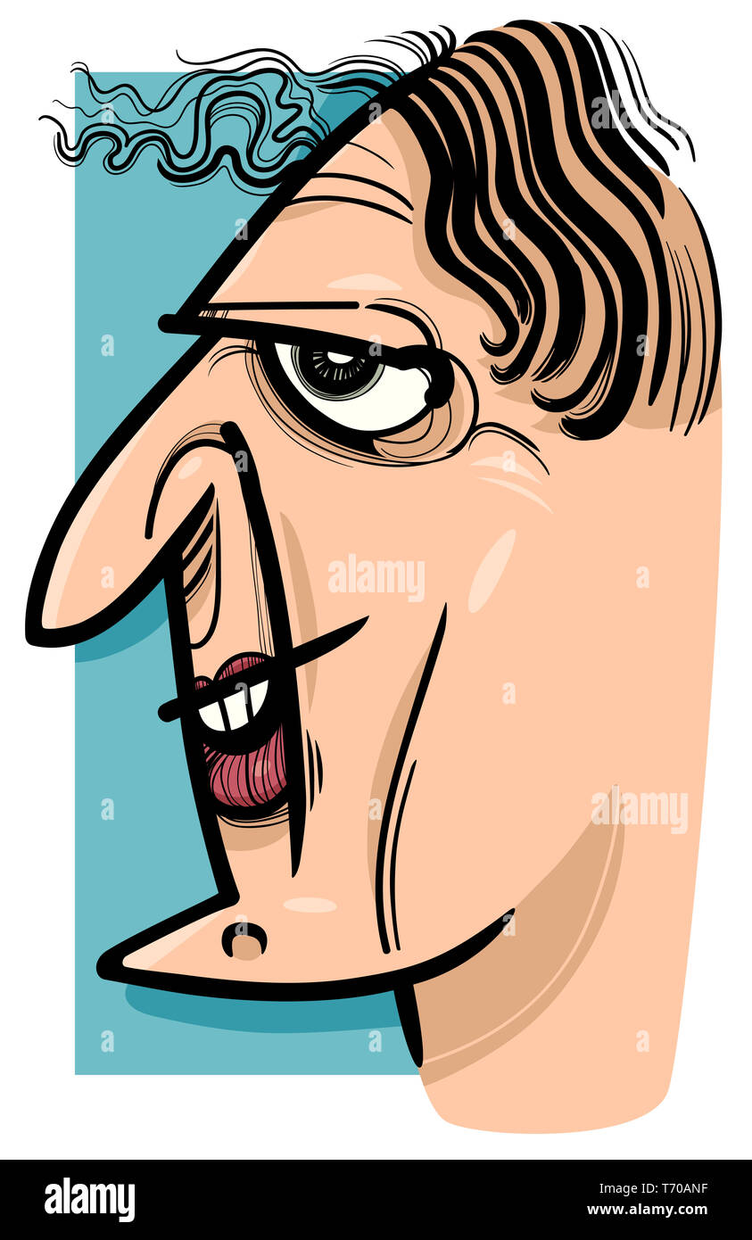 funny woman cartoon sketch illustration Stock Photo - Alamy