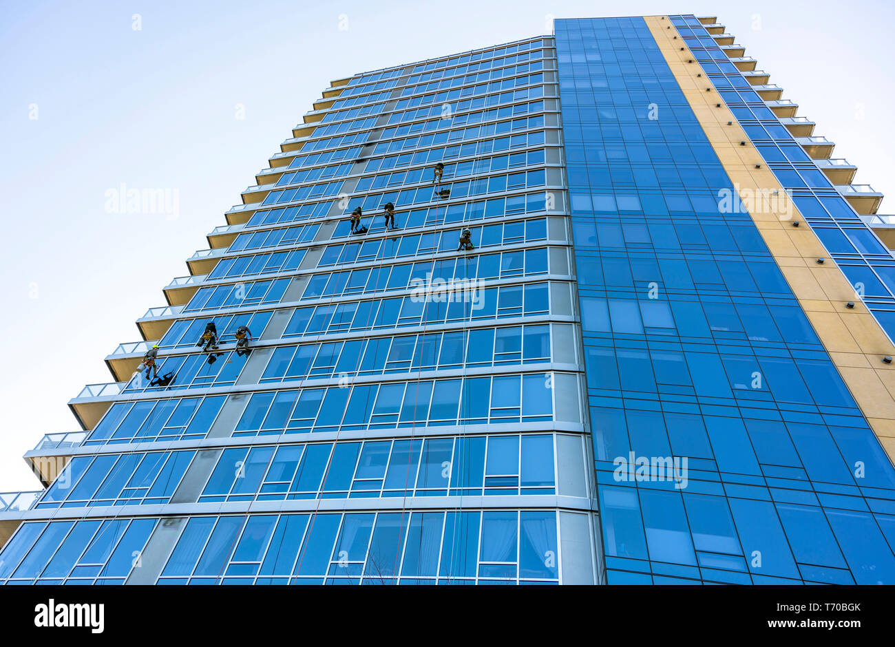 Cleaning skyscrapers hi-res stock photography and images - Alamy