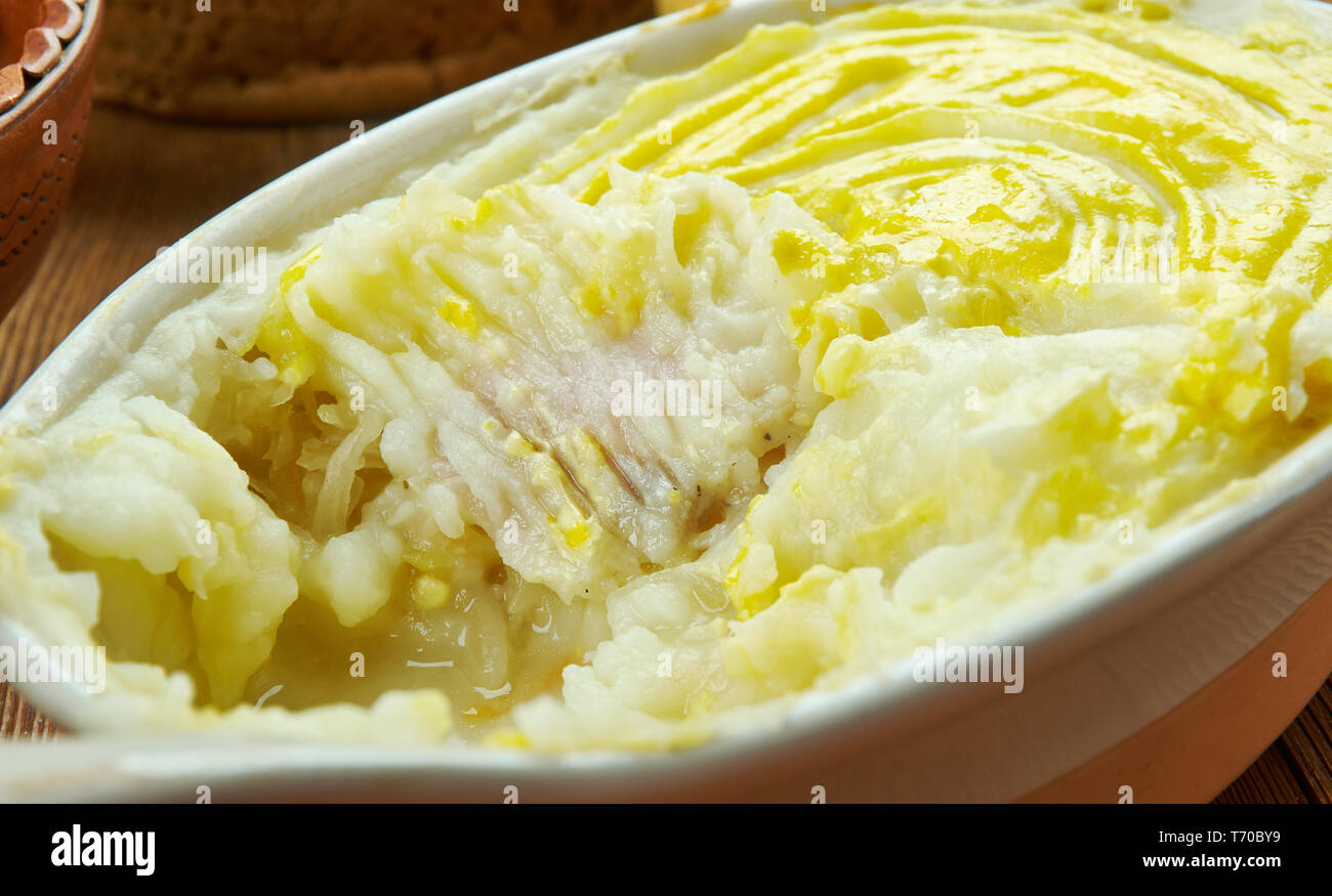 Irish Corned Beef Colcannon Casserole Stock Photo - Alamy