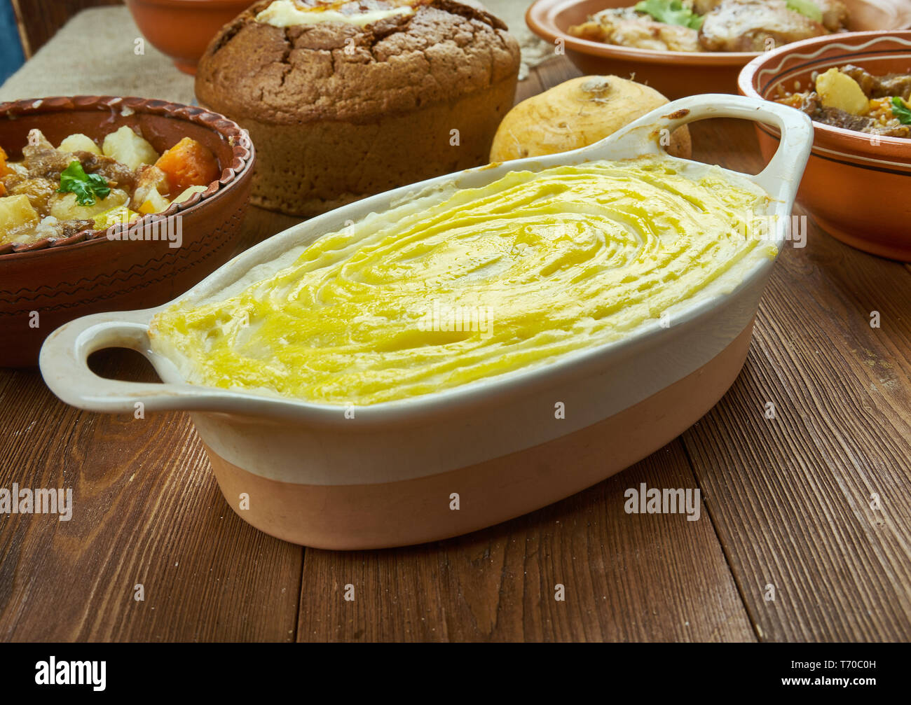 Irish Corned Beef Colcannon Casserole Stock Photo - Alamy