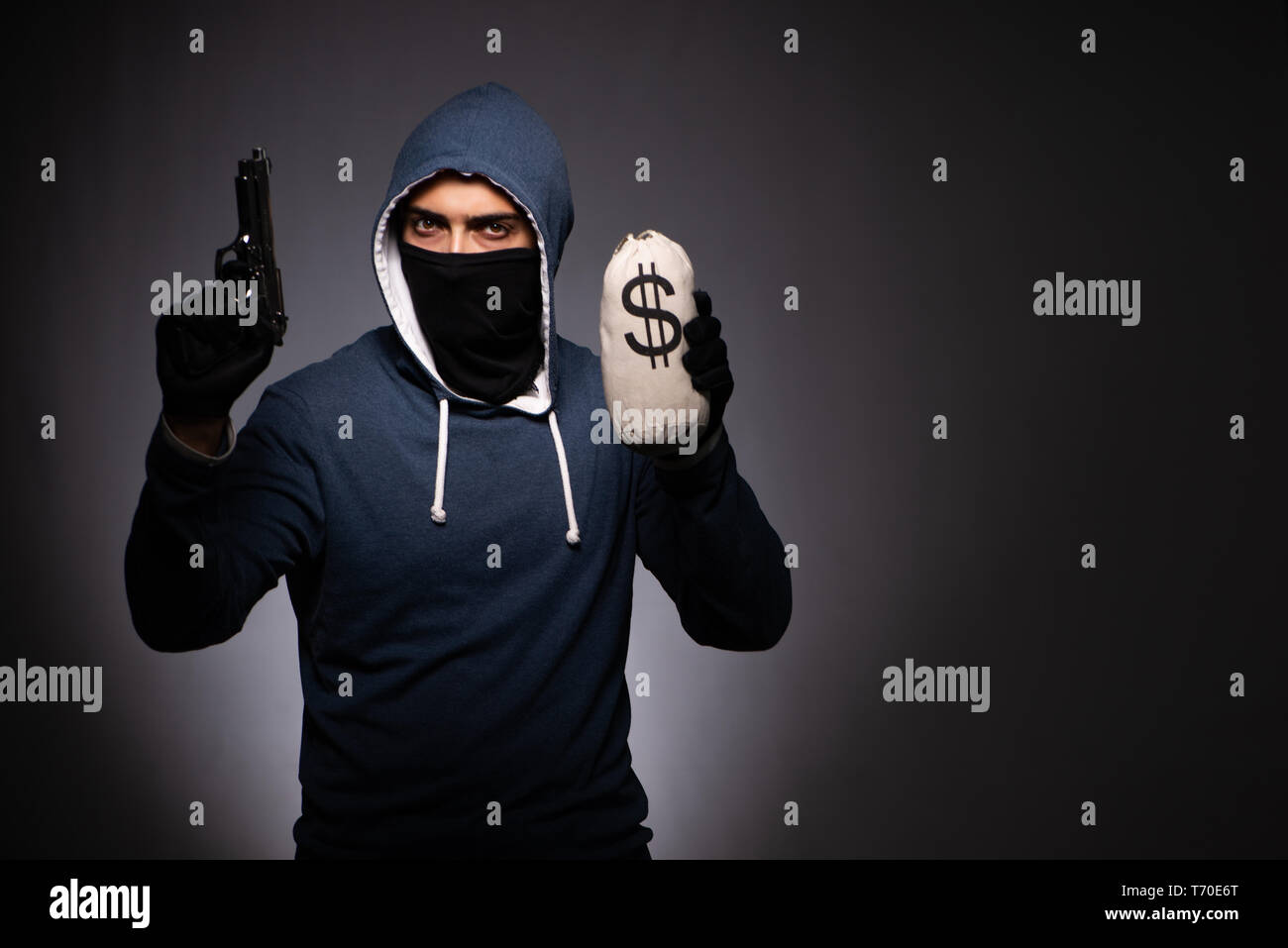 Man sack hood hi-res stock photography and images - Alamy