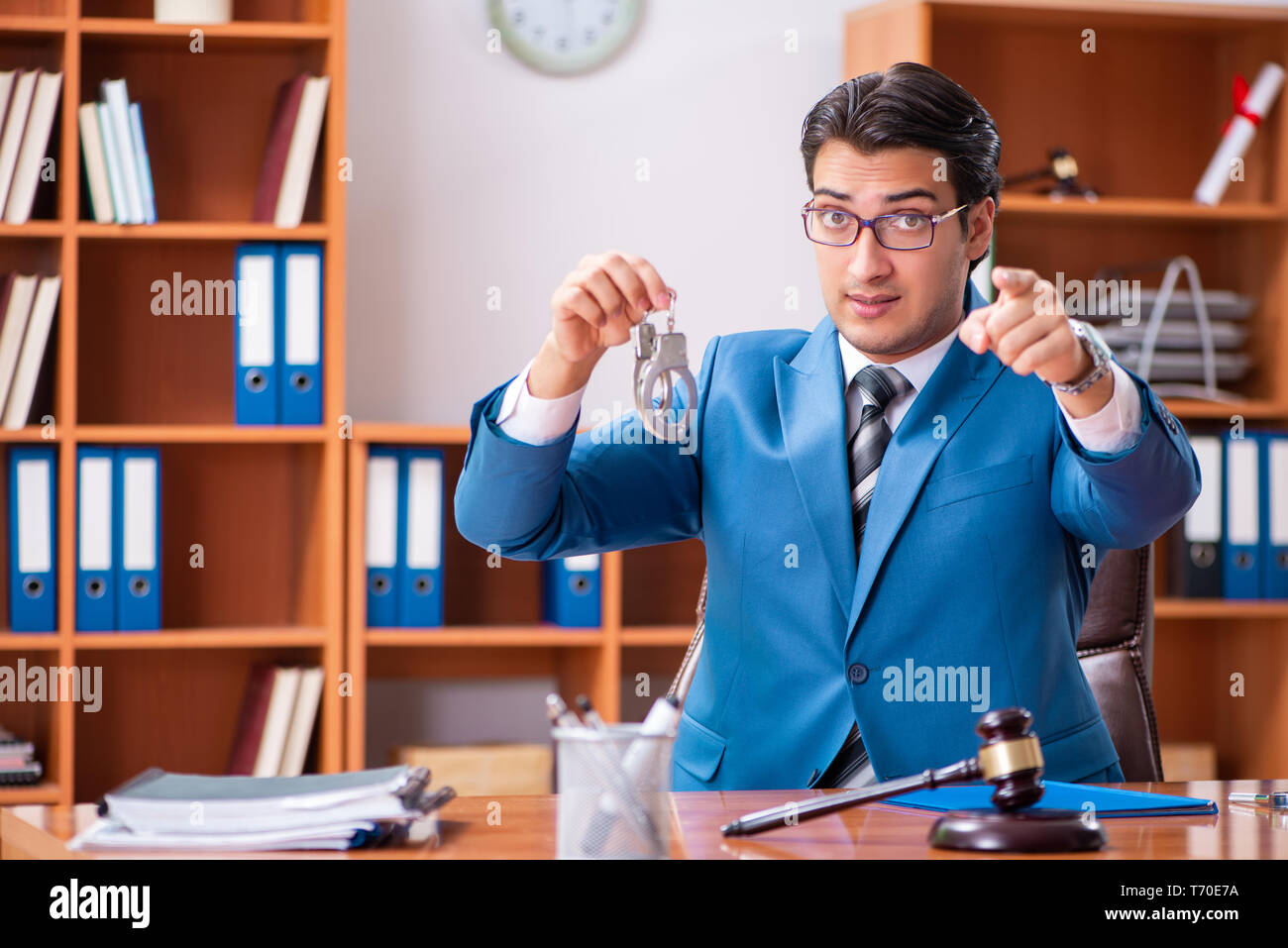 Lawyer presenting in court hi-res stock photography and images - Alamy