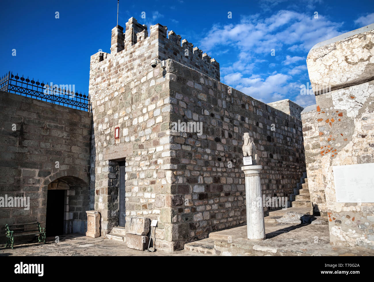 Sphinx statue in Bodrum Castle, Turkey Stock Photo - Alamy