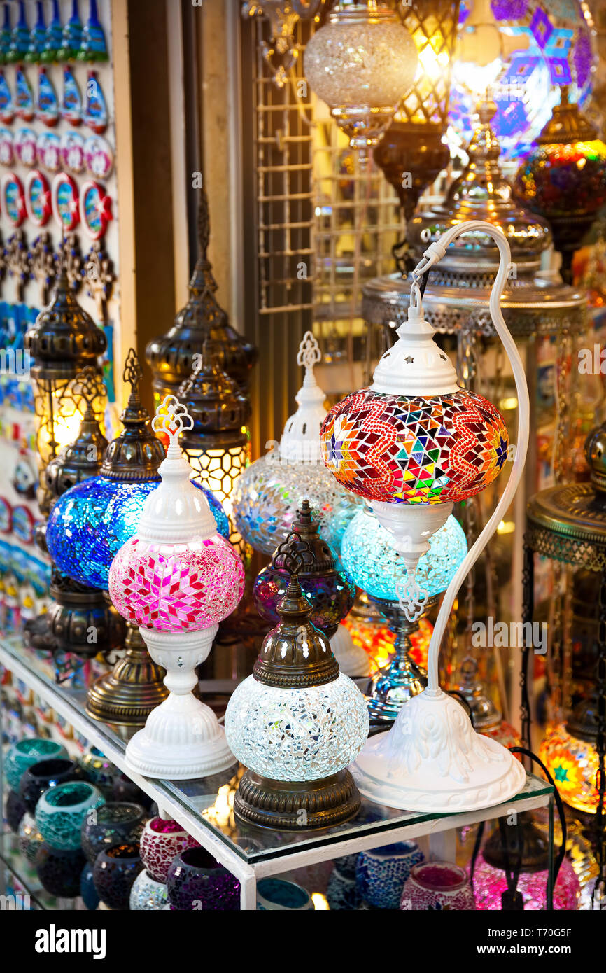 Beautiful arabic lamp oriental bazaar hi-res stock photography and ...