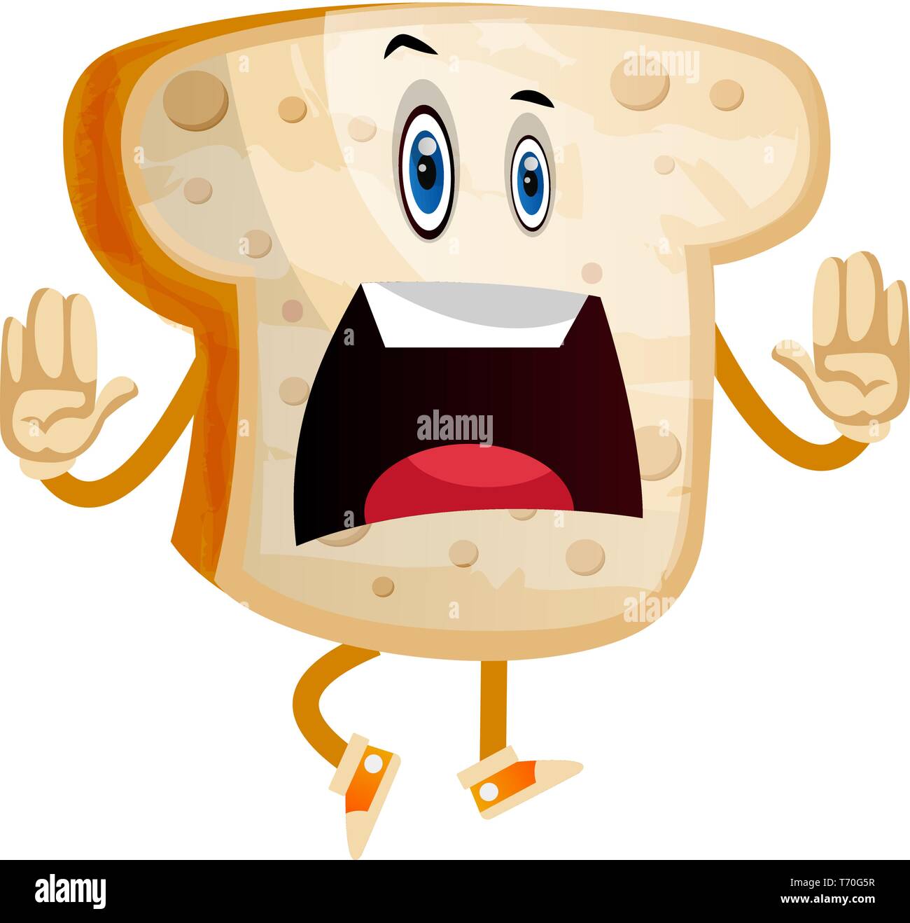 Stop it bread illustration vector on white background Stock Vector ...