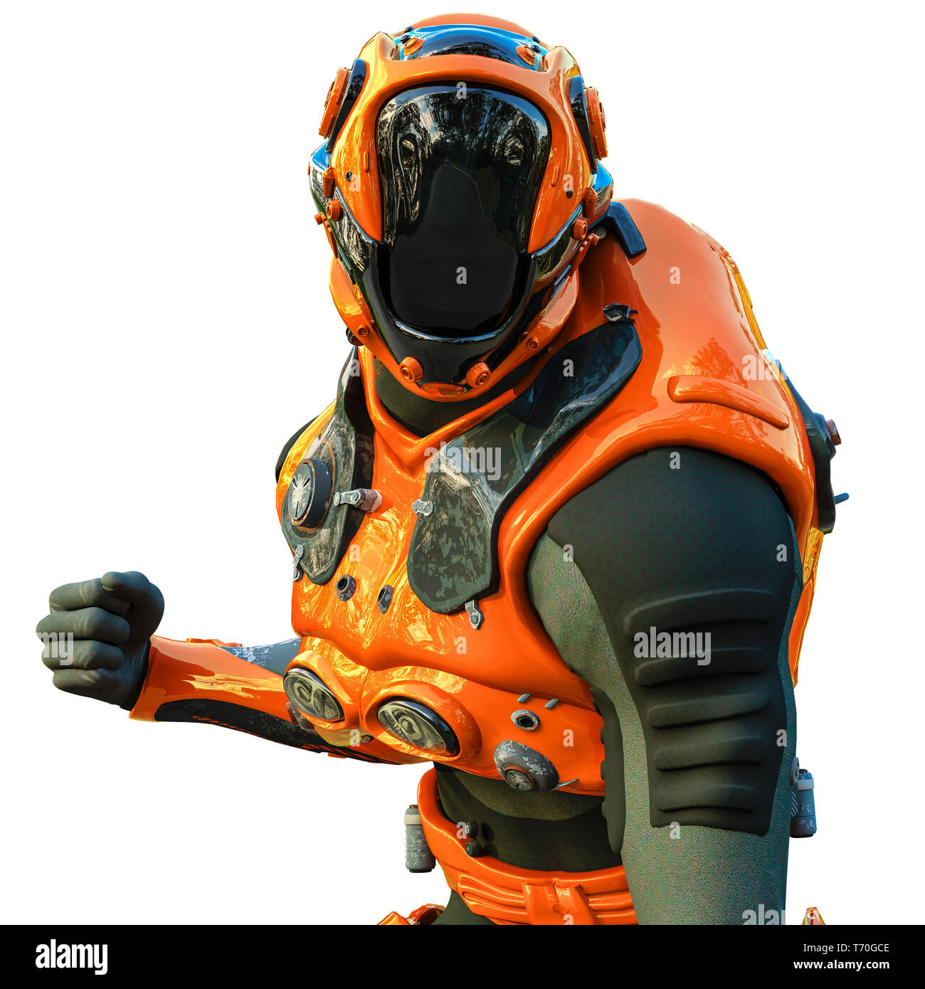 Orange Space Suit Astronaut High Resolution Stock Photography and ...