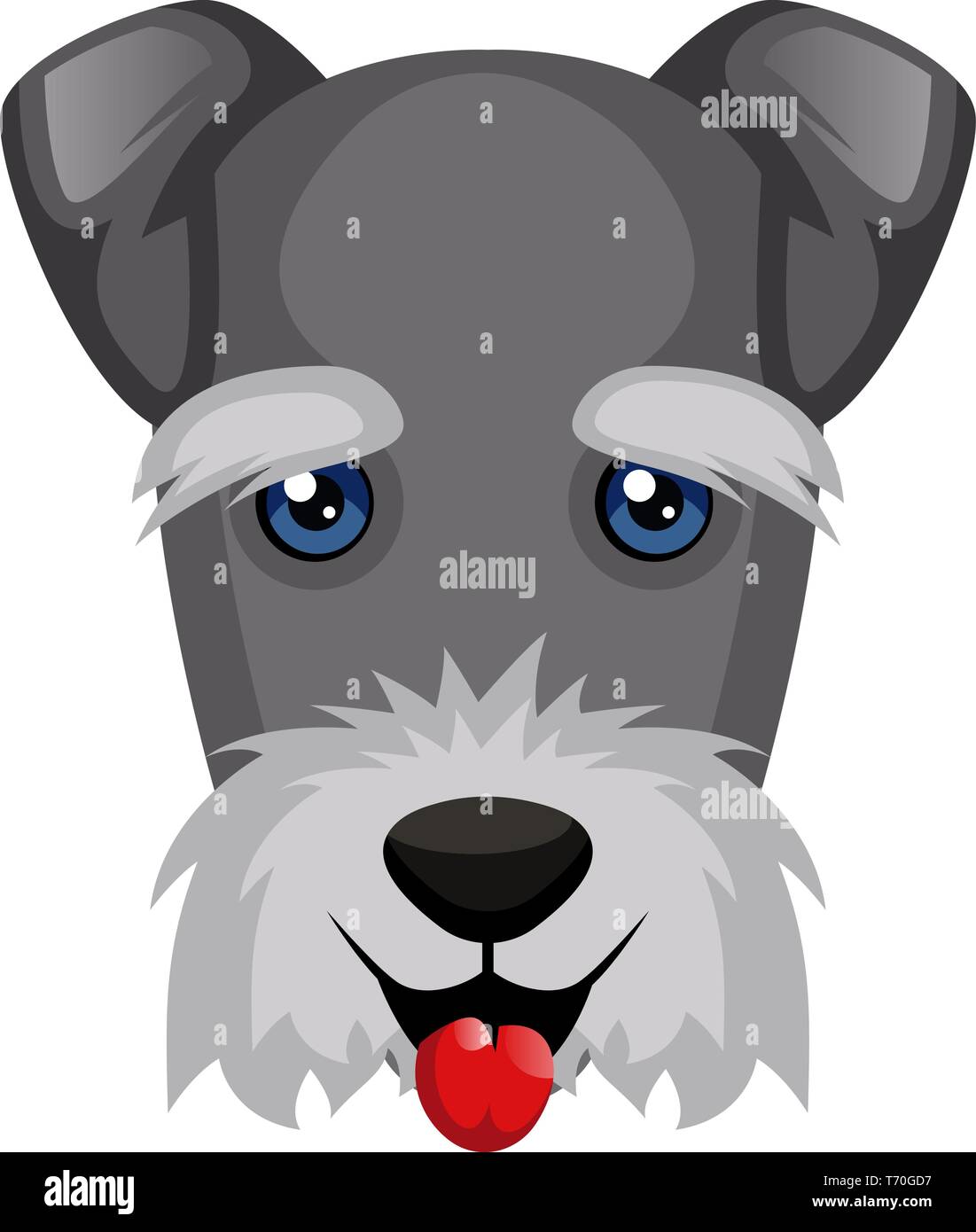 Schnauzer icon vector vectors hi-res stock photography and images - Alamy