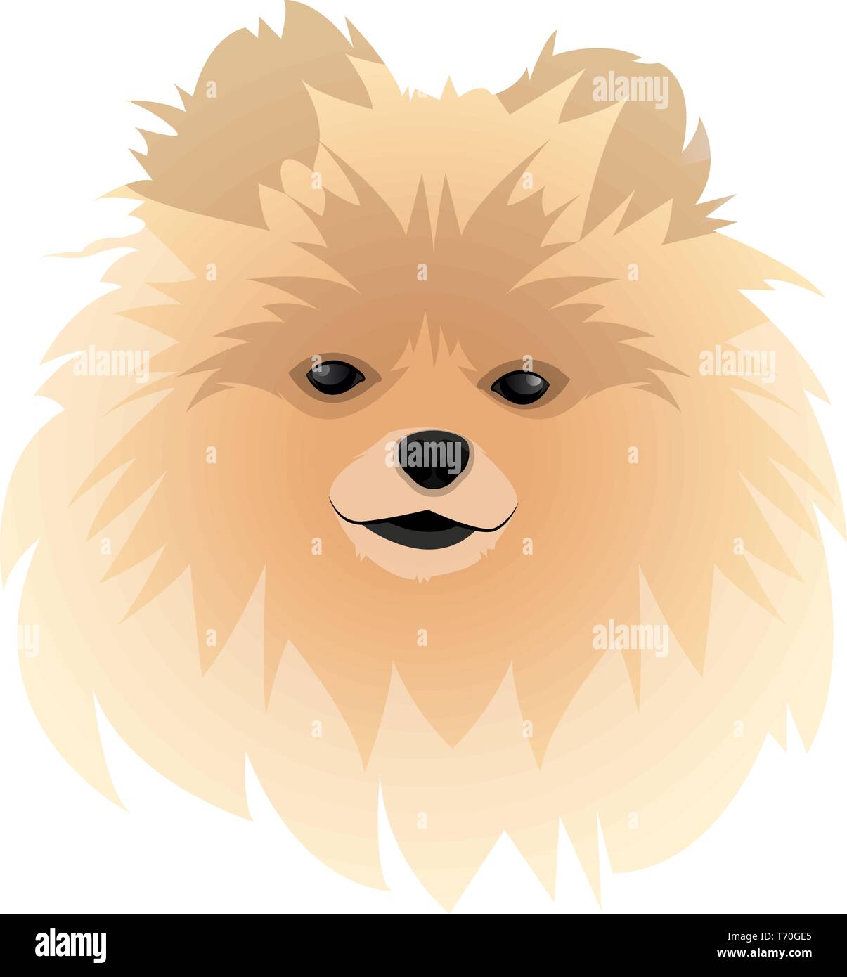 Spitz dog cartoon illustration hi-res stock photography and images - Alamy