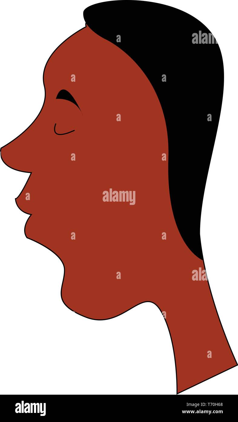 Portrait head and neck Stock Vector Images - Alamy