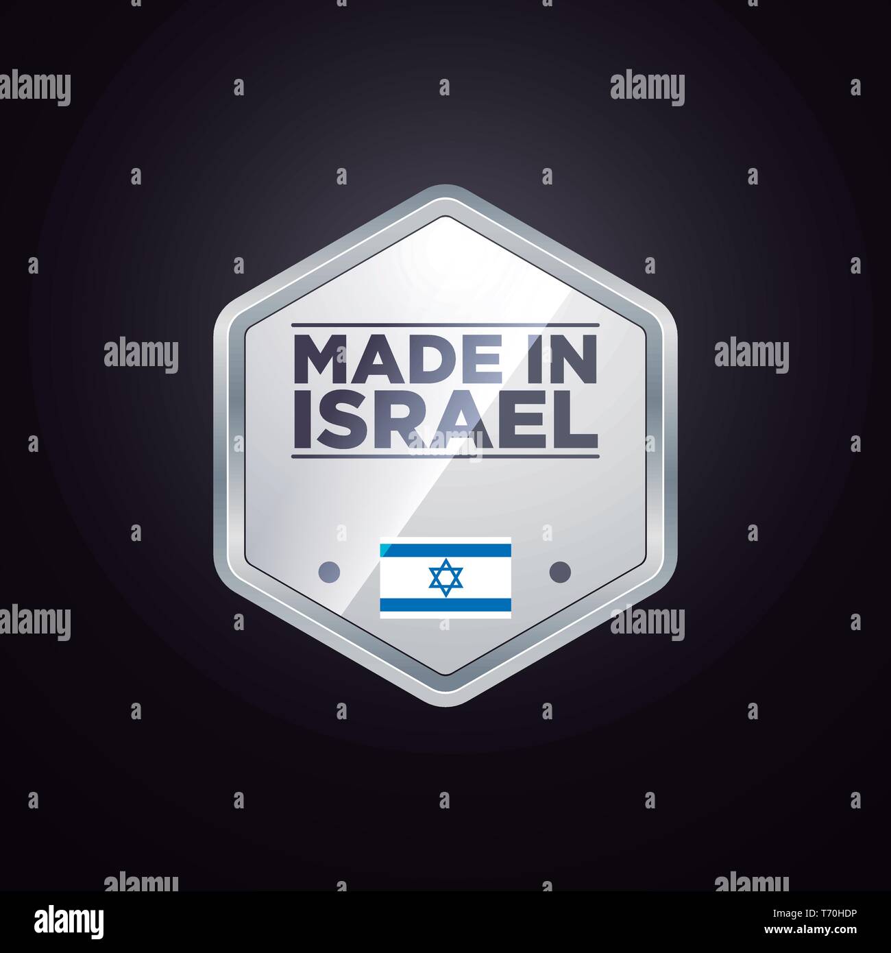 Made in israel Stock Vector Images - Alamy