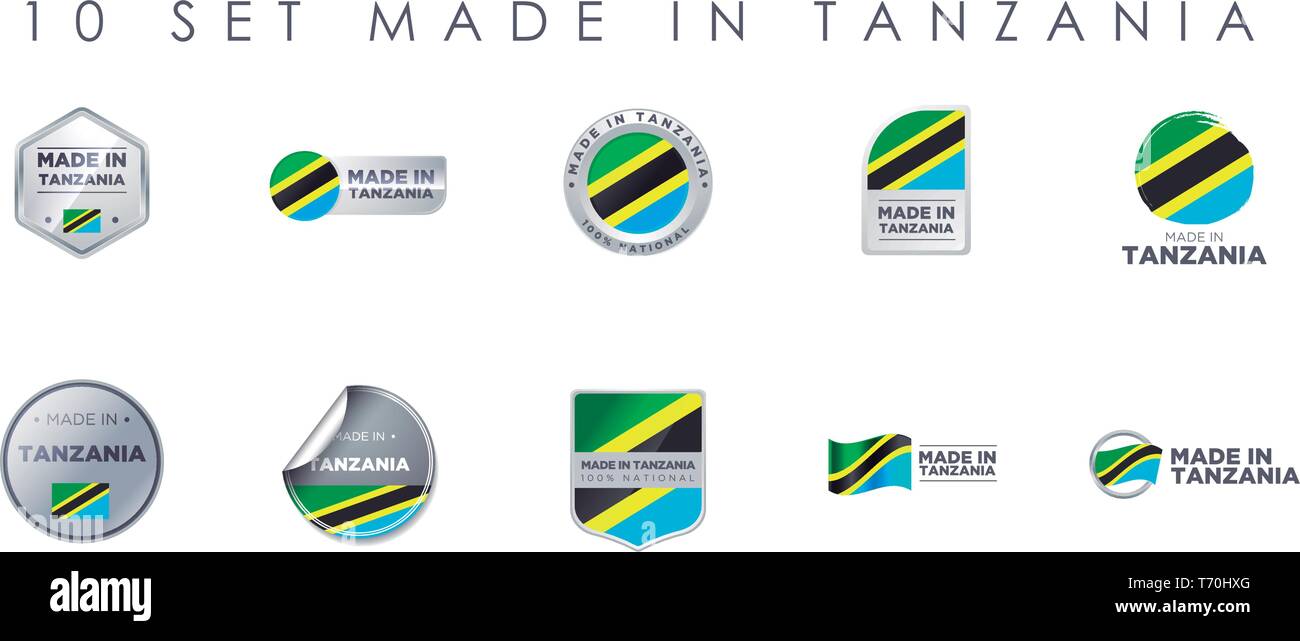 MADE IN TANZANIA Stock Vector Image & Art - Alamy
