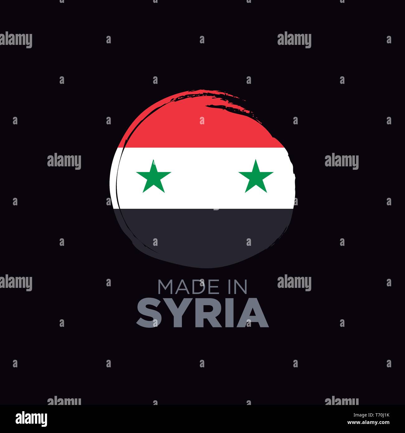Syria stamp Stock Vector Images - Alamy