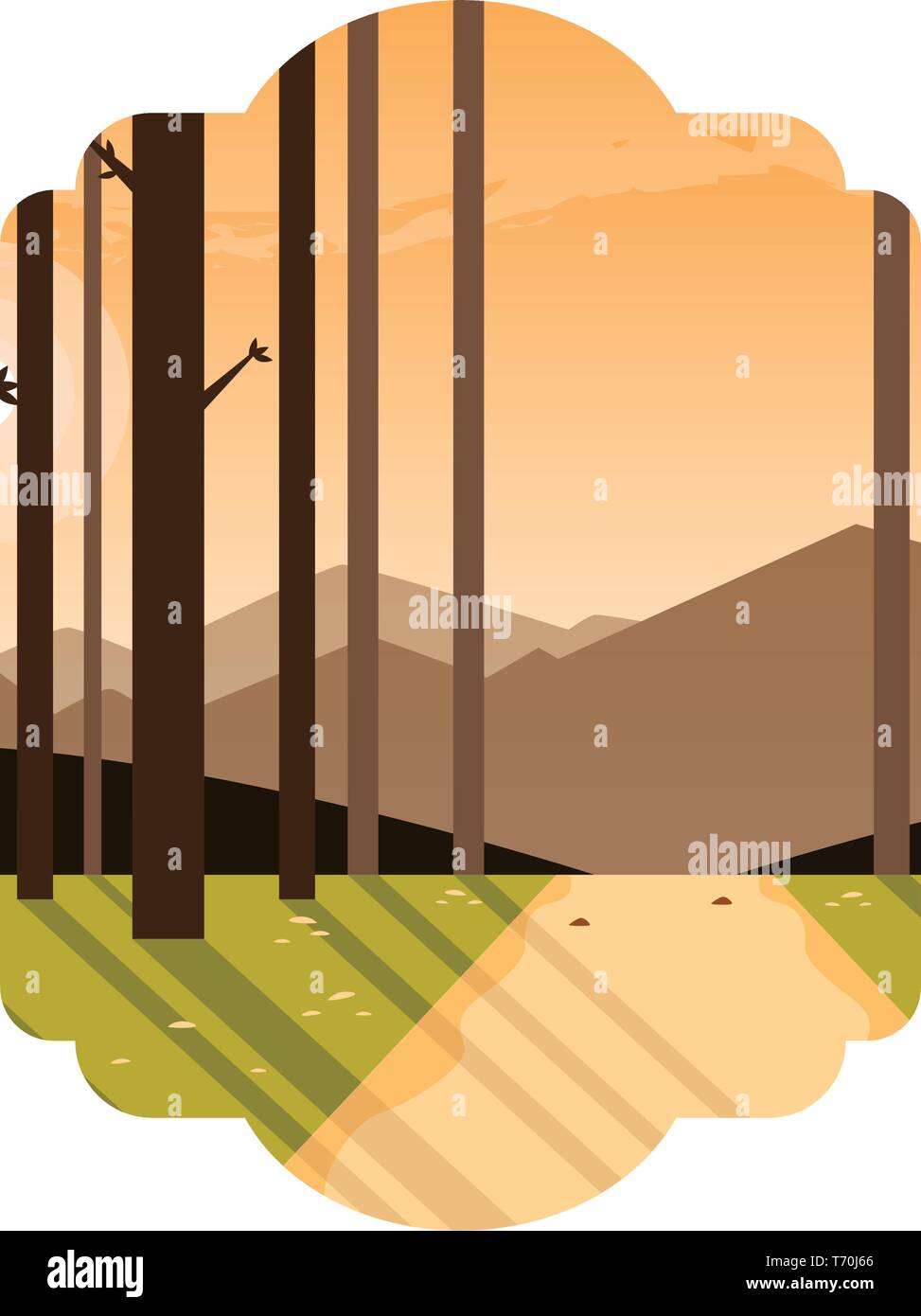Rainforest road Stock Vector Images - Alamy