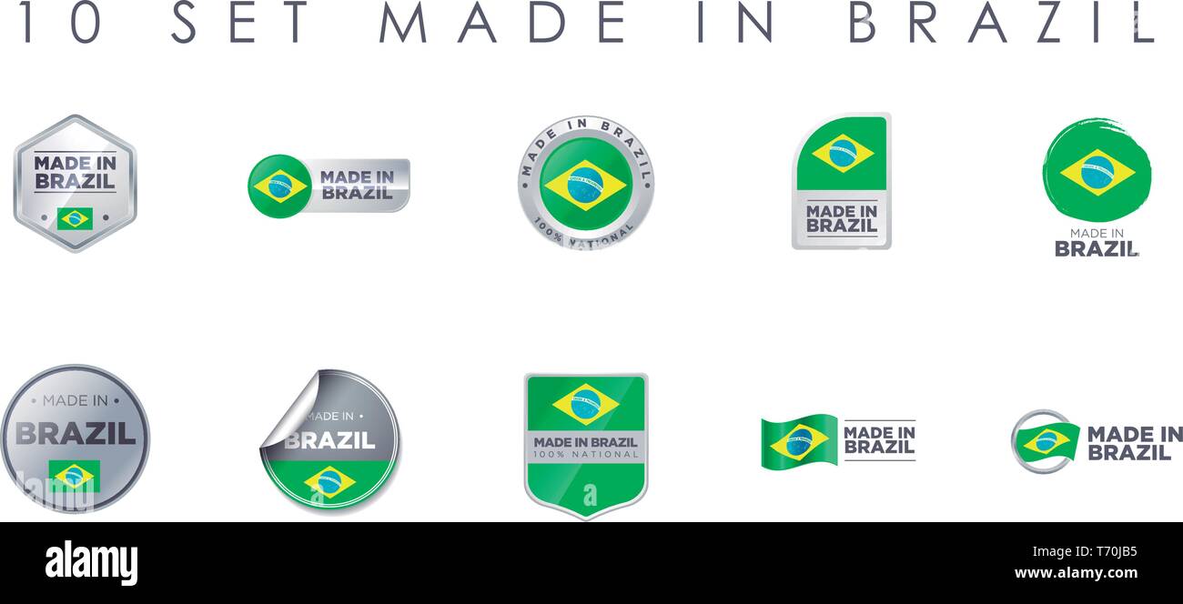 MADE IN BRAZIL Stock Vector Image & Art - Alamy