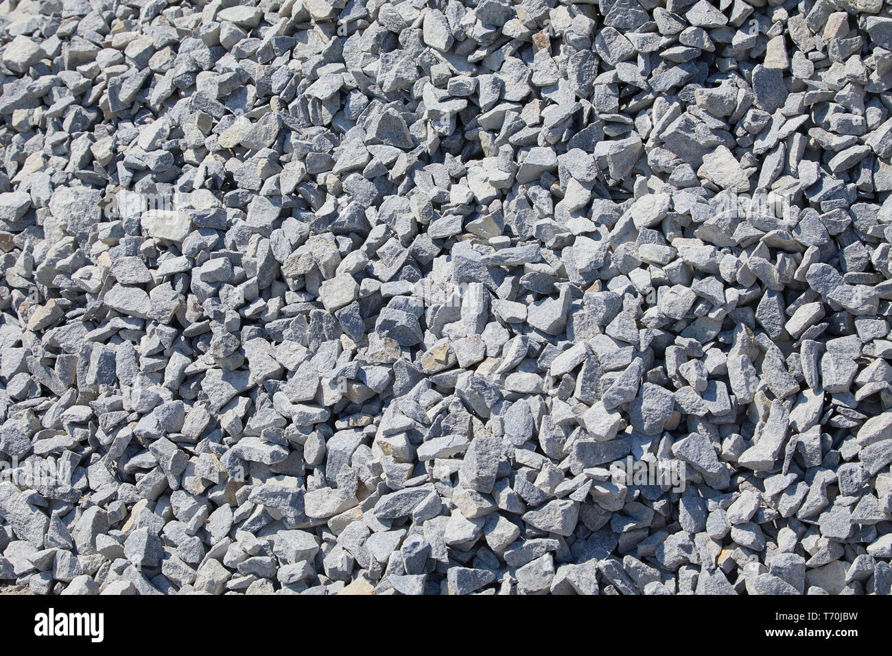 Background and texture of gray granite rubble. Breakstone, rubble ...