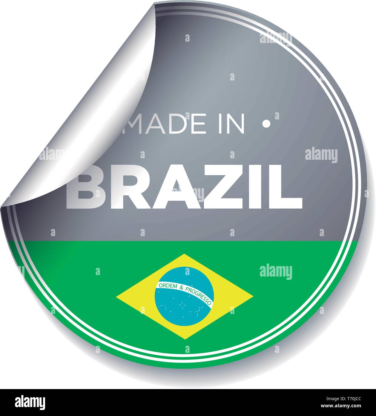 Brazil badge Stock Vector Images - Alamy