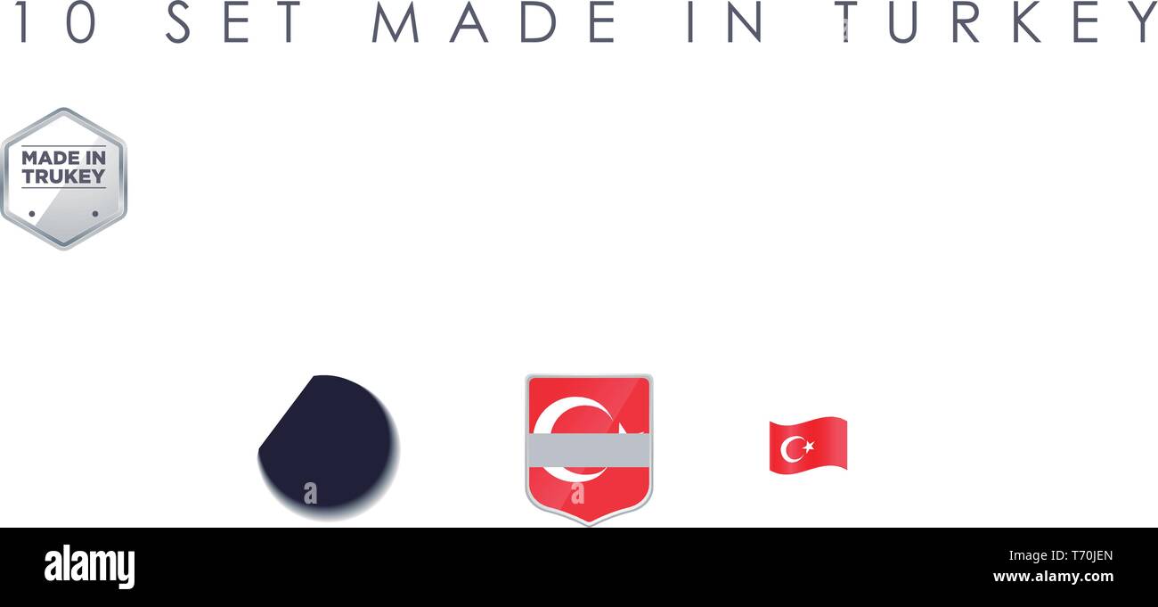 Made in turkey round seal hi-res stock photography and images - Alamy