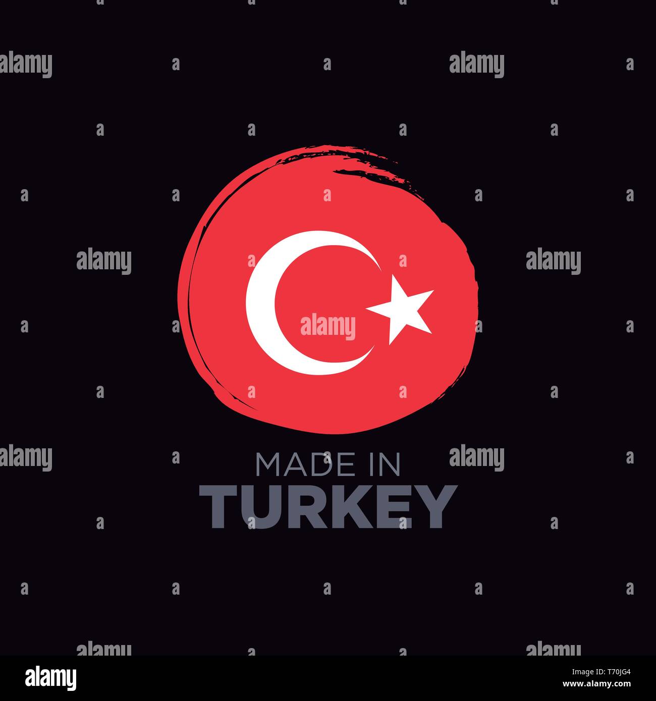 Made in turkey vector vectors hi-res stock photography and images - Alamy