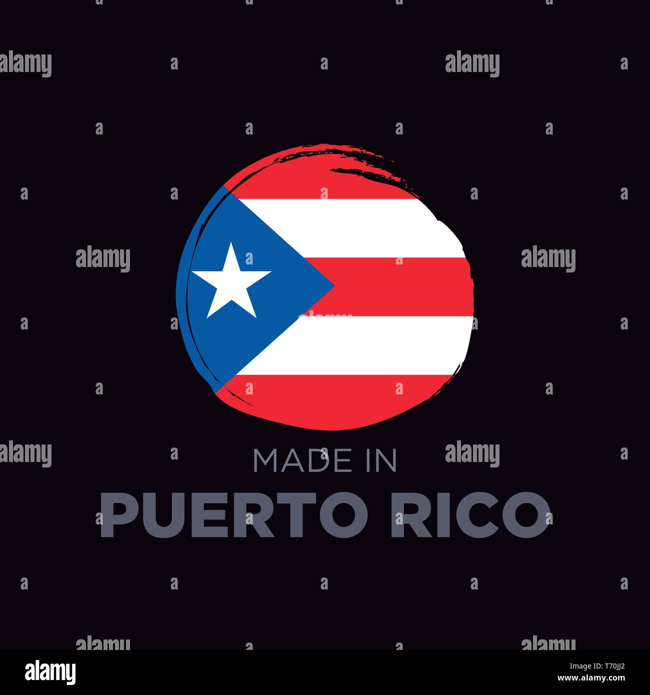Made in puerto rico Stock Vector Images - Alamy