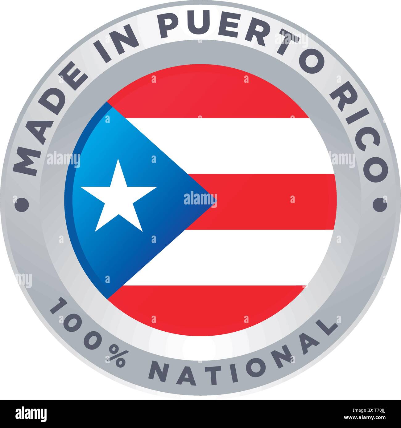 Made in puerto rico Stock Vector Images - Alamy