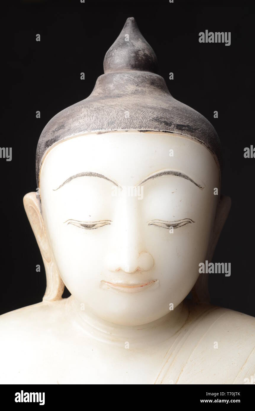Marble Myanmar Buddha statue Stock Photo - Alamy